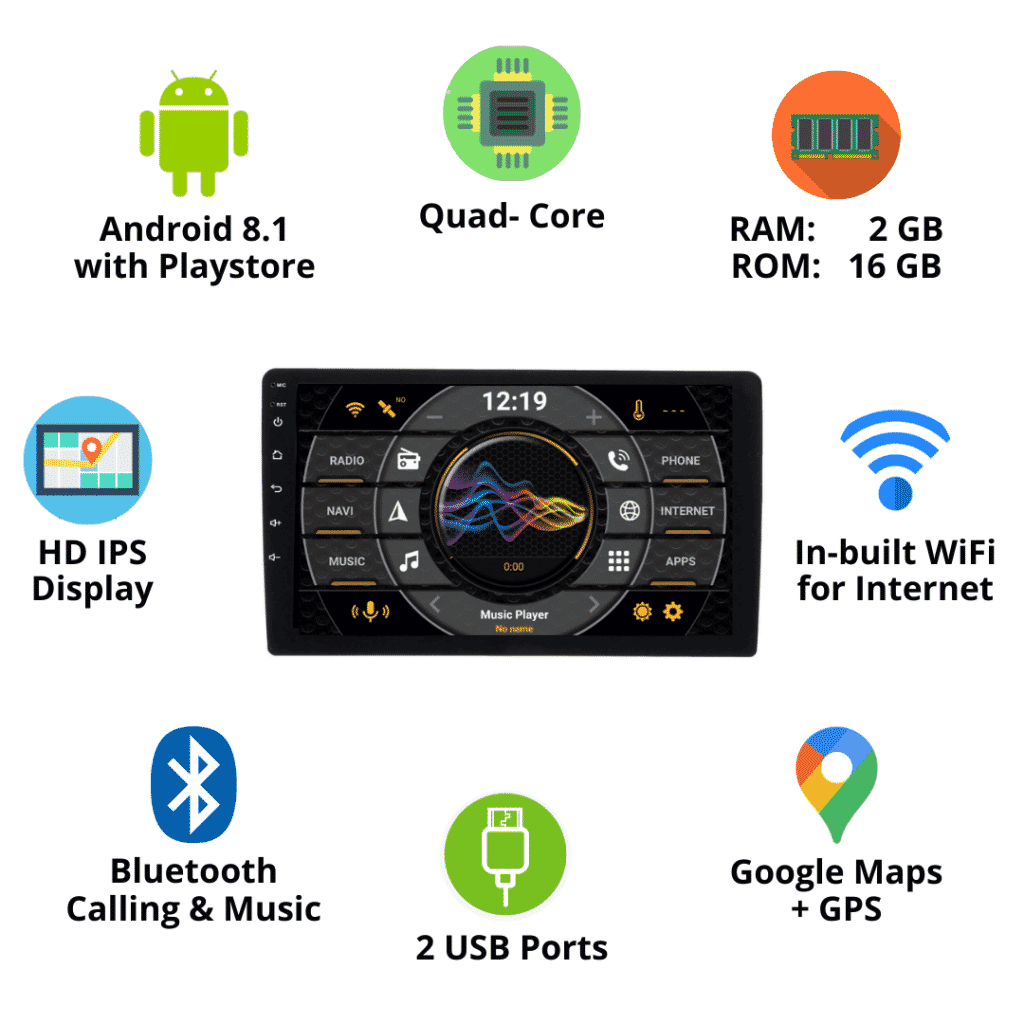 Swift Touch Screen Music System, Price & Specifications | Woodman