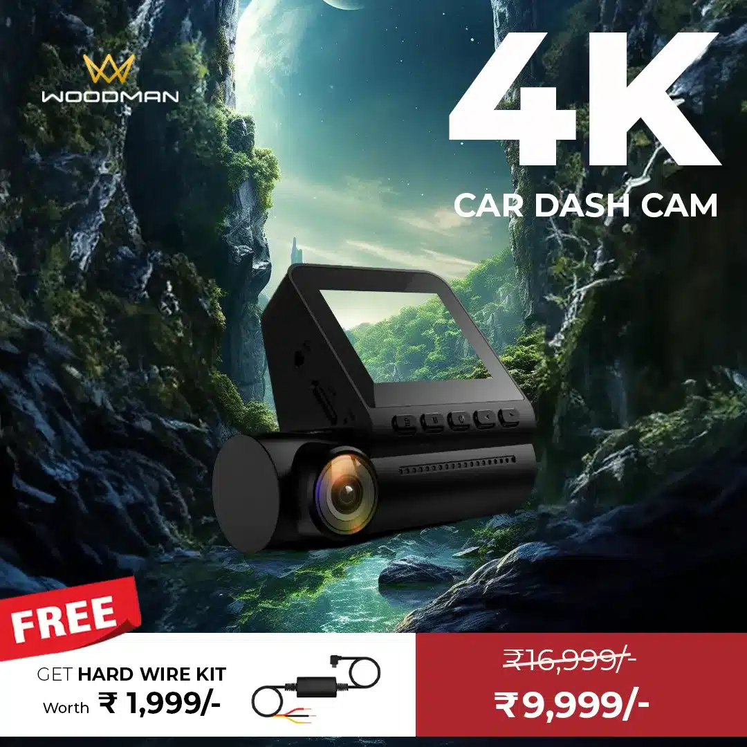 [New Launch] Woodman 8MP 4K Car Dash Camera - Front & Back | with GPS ...
