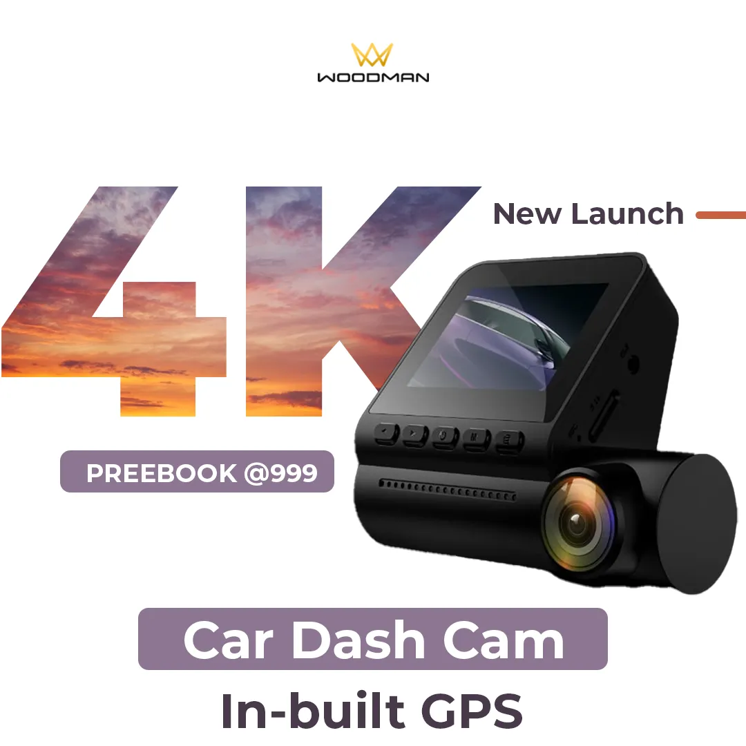 4k Dash Camera for Car with Night Vision & SuperCapacitor